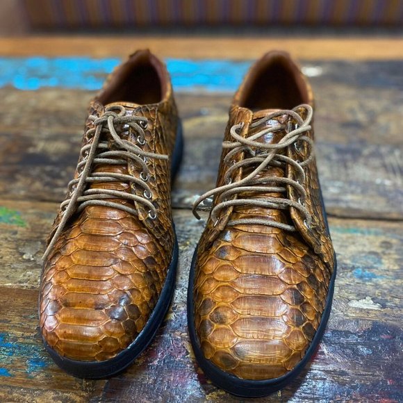 Custom Made | Shoes | Real Snake Skin Sneakers Casual Walking Shoes ...